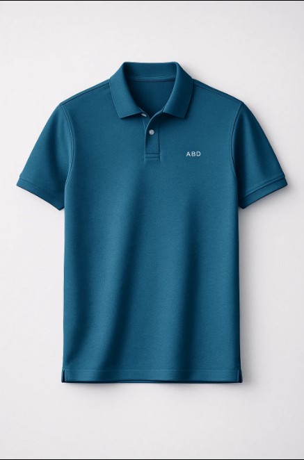 Teal Blue Polo T-Shirt for Men - ABD Store